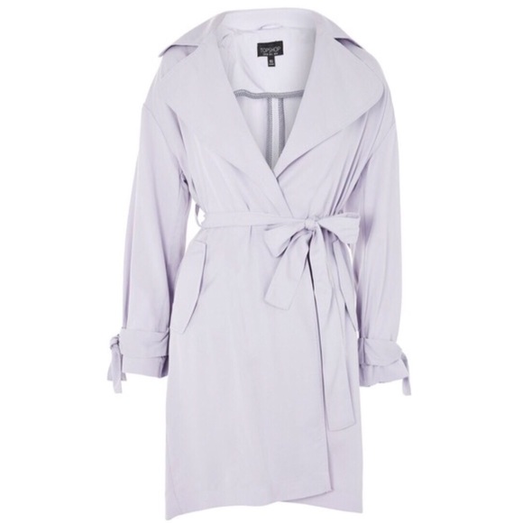 Topshop | Jackets & Coats | Topshop Pastel Lilac Truster Duster Trench ...